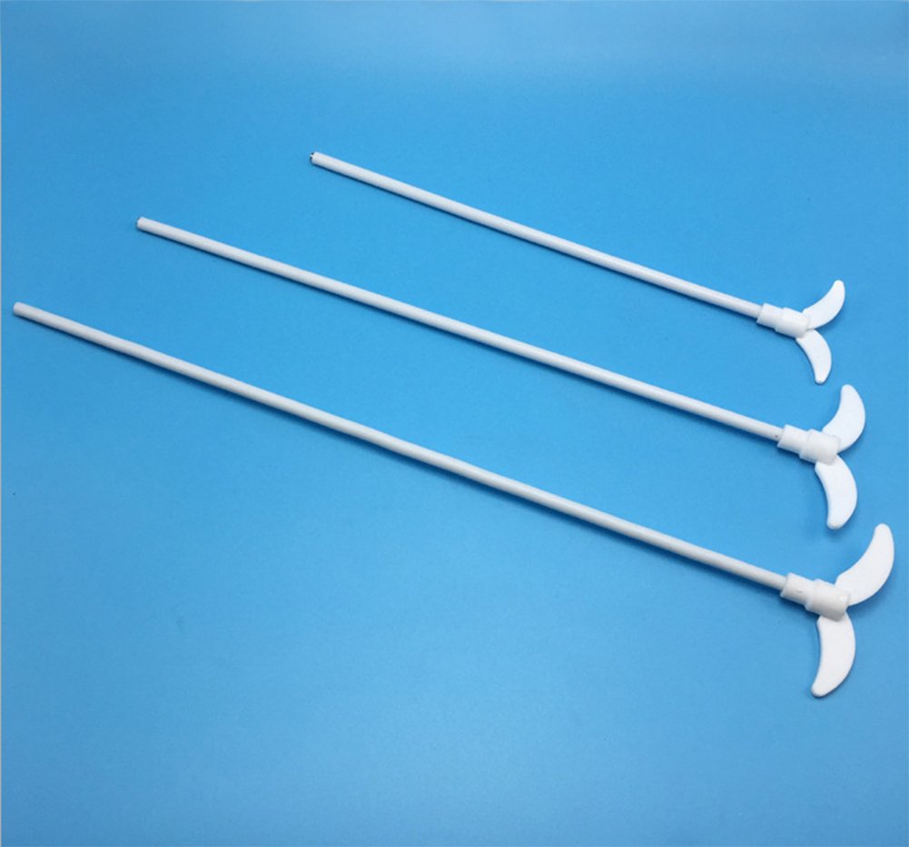 PTFE Electric Stirring Rod Overhead Stirrer Mixer Shaft Anchor Paddle for Flask in Lab (400MM)