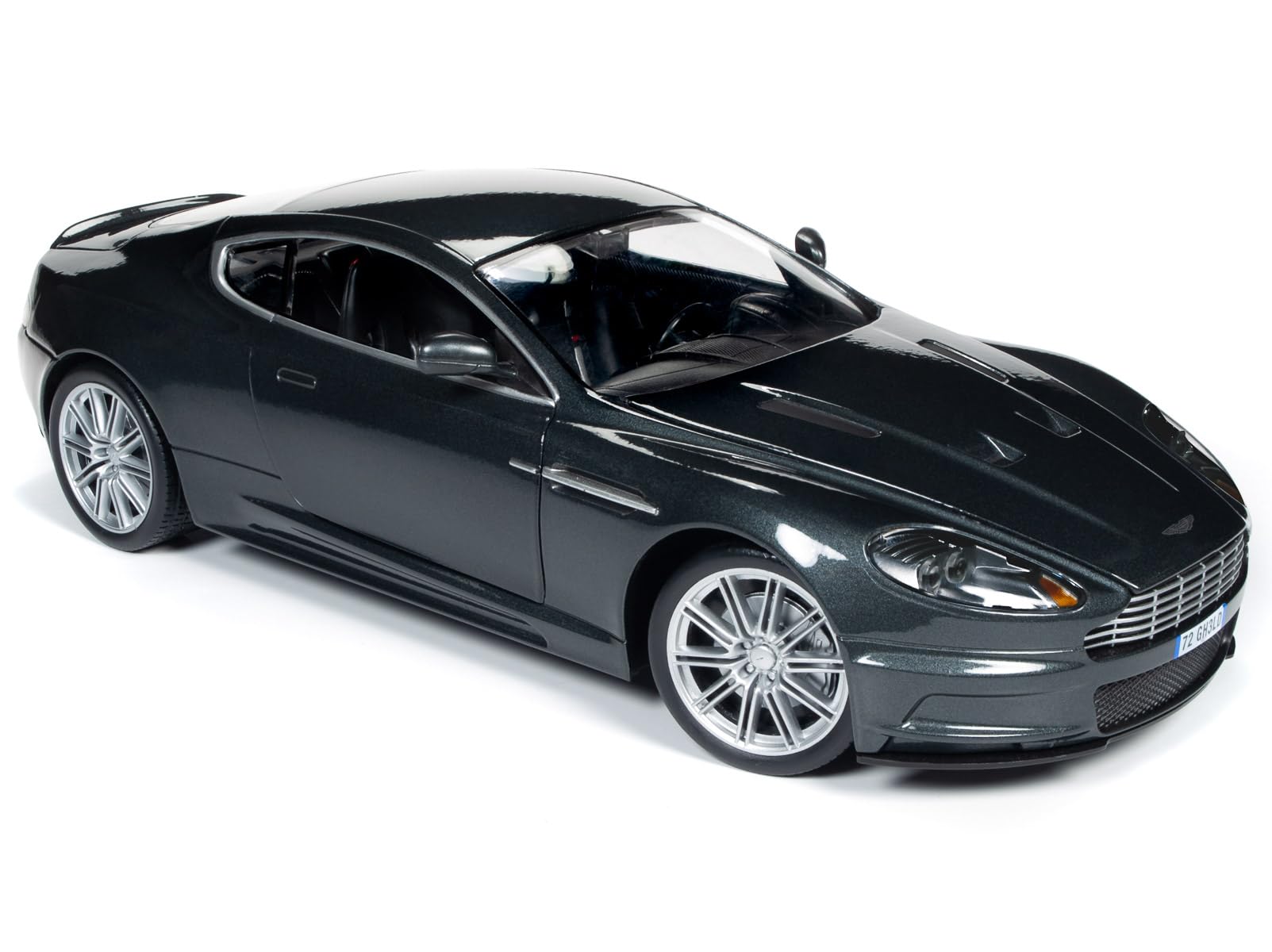 Aston Martin DBS Quantum Silver/Dark Gray Metallic (James Bond 007) "Quantum of Solace (2008) Movie 1/18 Diecast Model Car by Auto World
