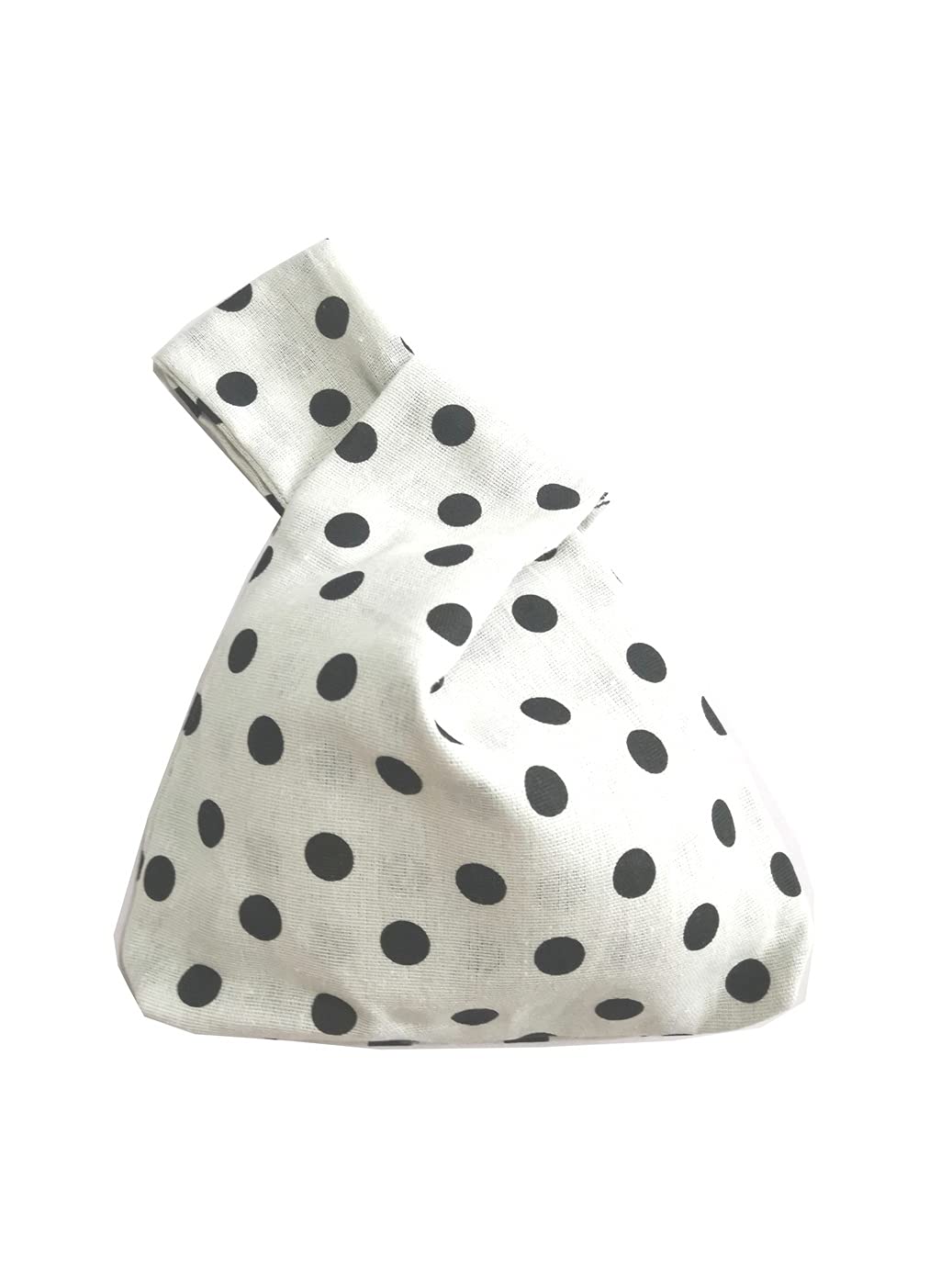 Chezi Women's Cute Pattern Knot Bag Small Size (polka dot)