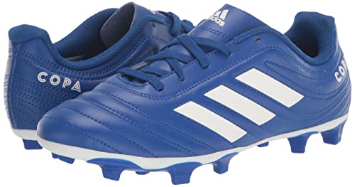 adidas mens Copa 20.4 Firm Ground Soccer Shoe, Blue/White/Blue, 8.5 US