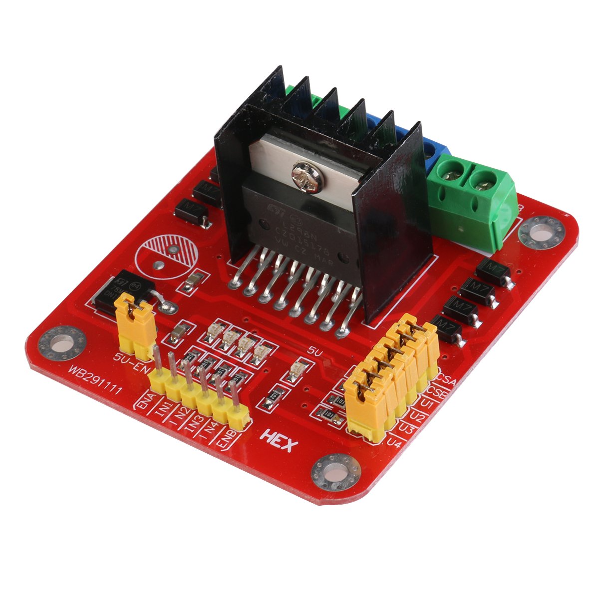 L298N Dual H Bridge DC Stepper Motor Driver Module Controller Board for