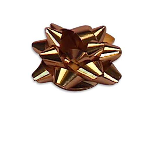 Worlds Mini Metallic Gold Bows,Gift Wrap Bows -Christmas Ribbon Gift Bows 1 1/4" Inch(20 Pack)