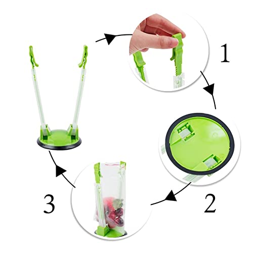 Dverrtuy Ziplock Bag Holder,Freezer Bag Holder Stand Adjustable Baggy Rack Stand For Filling Plastic Bag Holder Stand Meal Planning