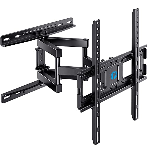 TV Wall Mount Full Motion Articulating Swivel Extension for Most 26-65 Inch Flat Curved TVs with Max VESA 400x400mm up to 88lbs, Wall Mount TV Bracket fits 12,16 inch Wood Stud by Pipishell