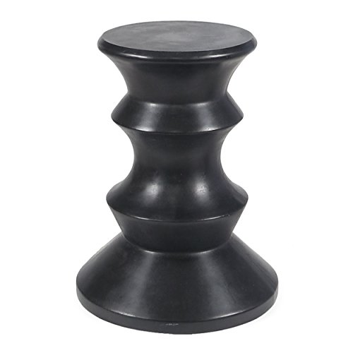 Christopher Knight Home Alfreda Indoor 22" Light-Weight Concrete Side Table, Black