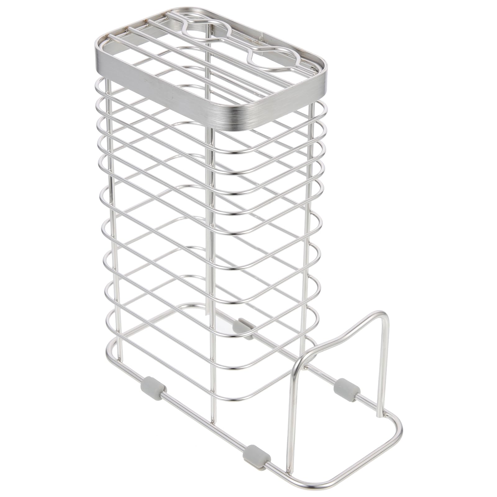 Hemoton Stainless Steel Knife and Cutting Board Stand, Knife Block Holder, Kitchen Knife Holder Storage Organizer, Kitchen Utensils Holder, Cutting Board Rack, Pot Pan Lid Holder for Counter, Cabinet