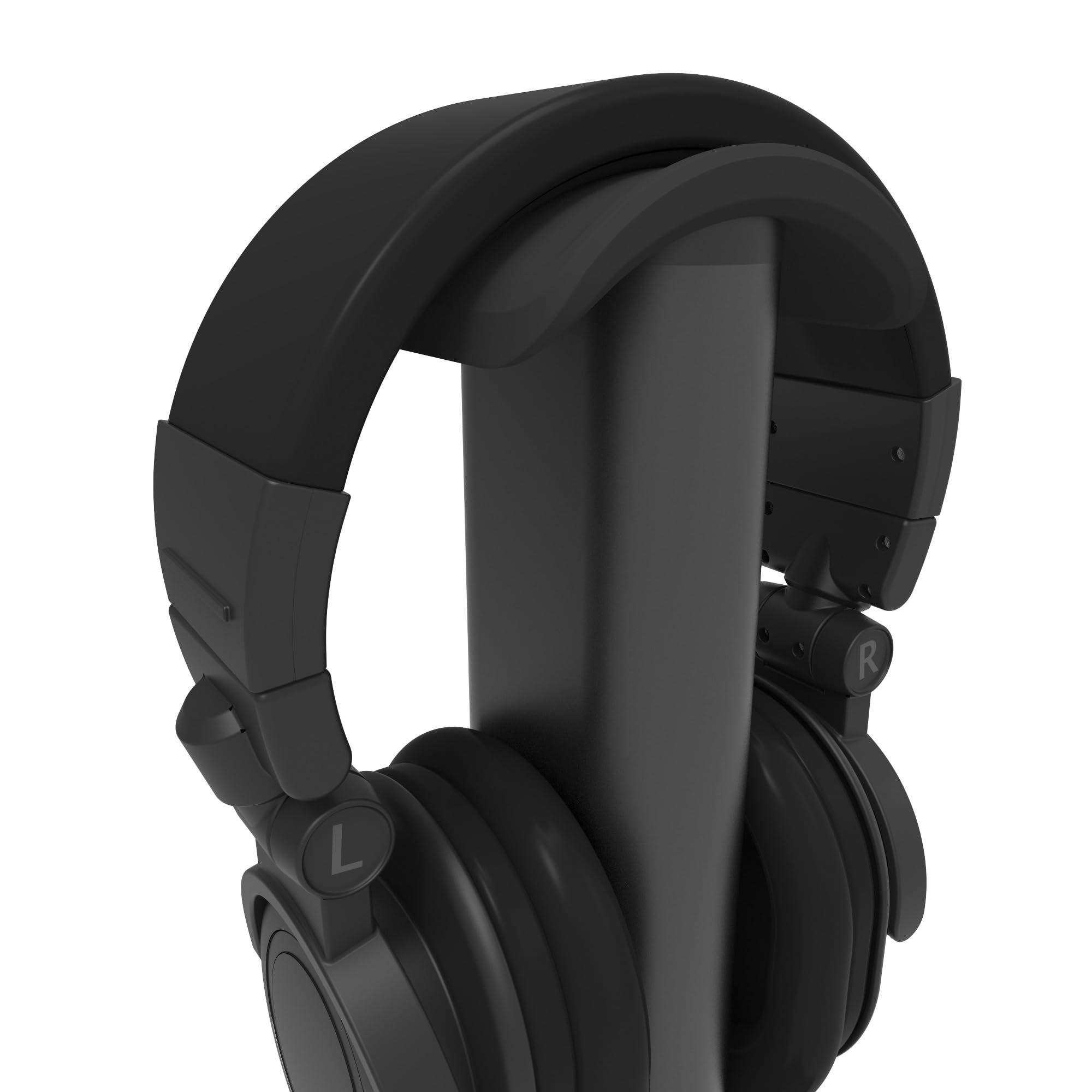 Kanto H2 Premium Universal Headphone Stand with Curved Silicone Padding for On and Over Ear Headphones | Black