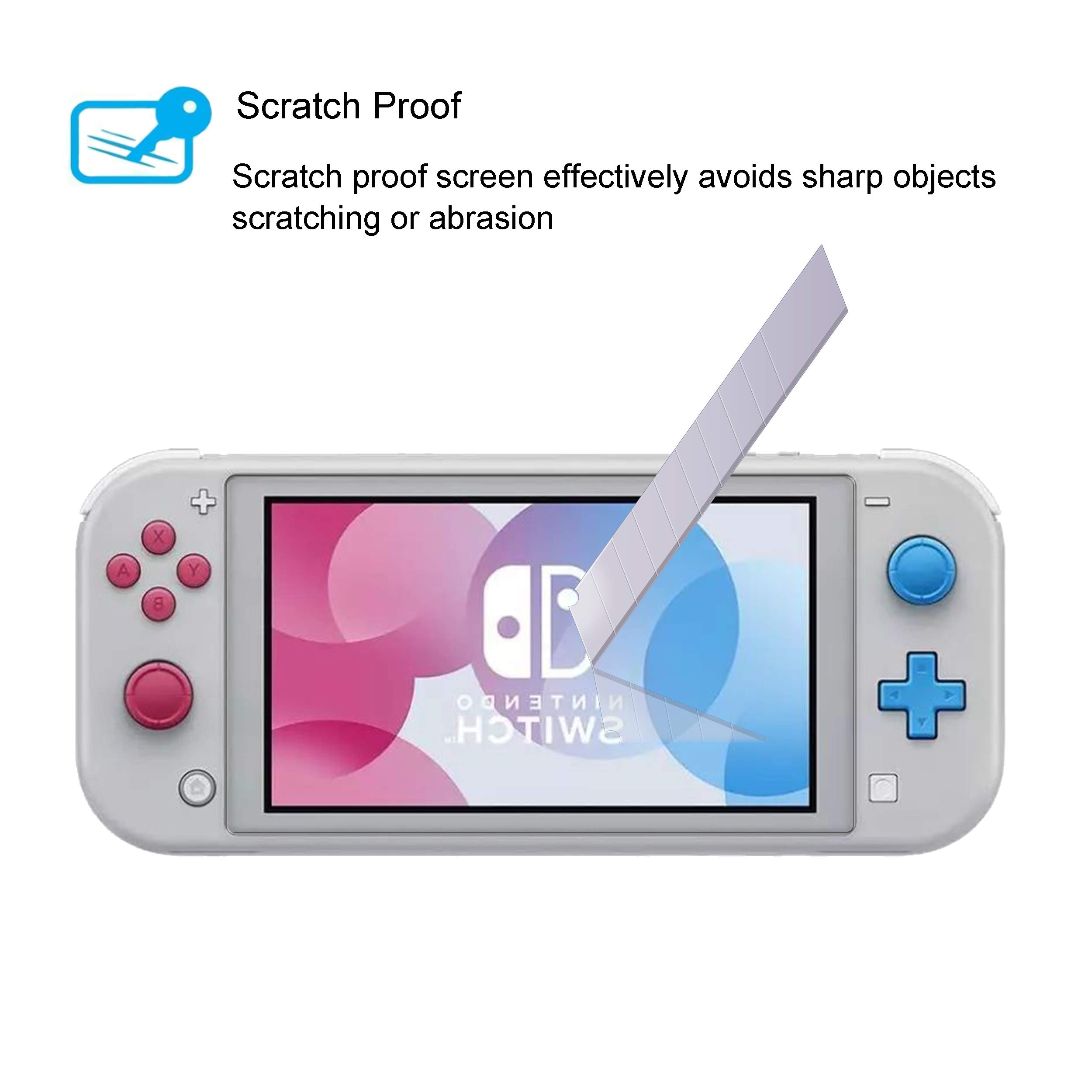Ailun Screen Protector for Nintendo Switch lite 3Pack Tempered Glass for Nintendo Switch lite 2019 Anti Scratch