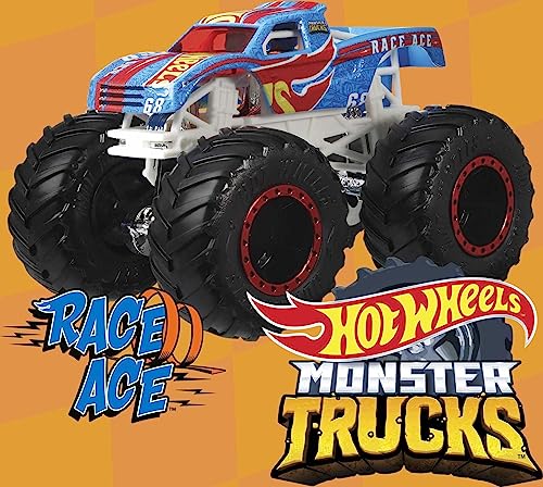 Hot Wheels Monster Trucks, 1 Toy Truck in 1:64 Scale & 1 Crushable Car (Styles May Vary)