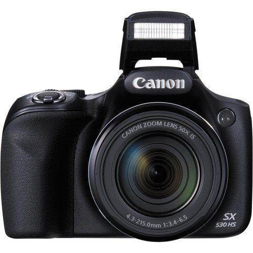 Canon Powershot SX530 HS Digital Camera Bundle Kit; Includes: Spare NB-6L Battery + 32GB SDHC Class 10 High Speed Memory Card + Camera Bag + Mini Tripod and Card Reader + More
