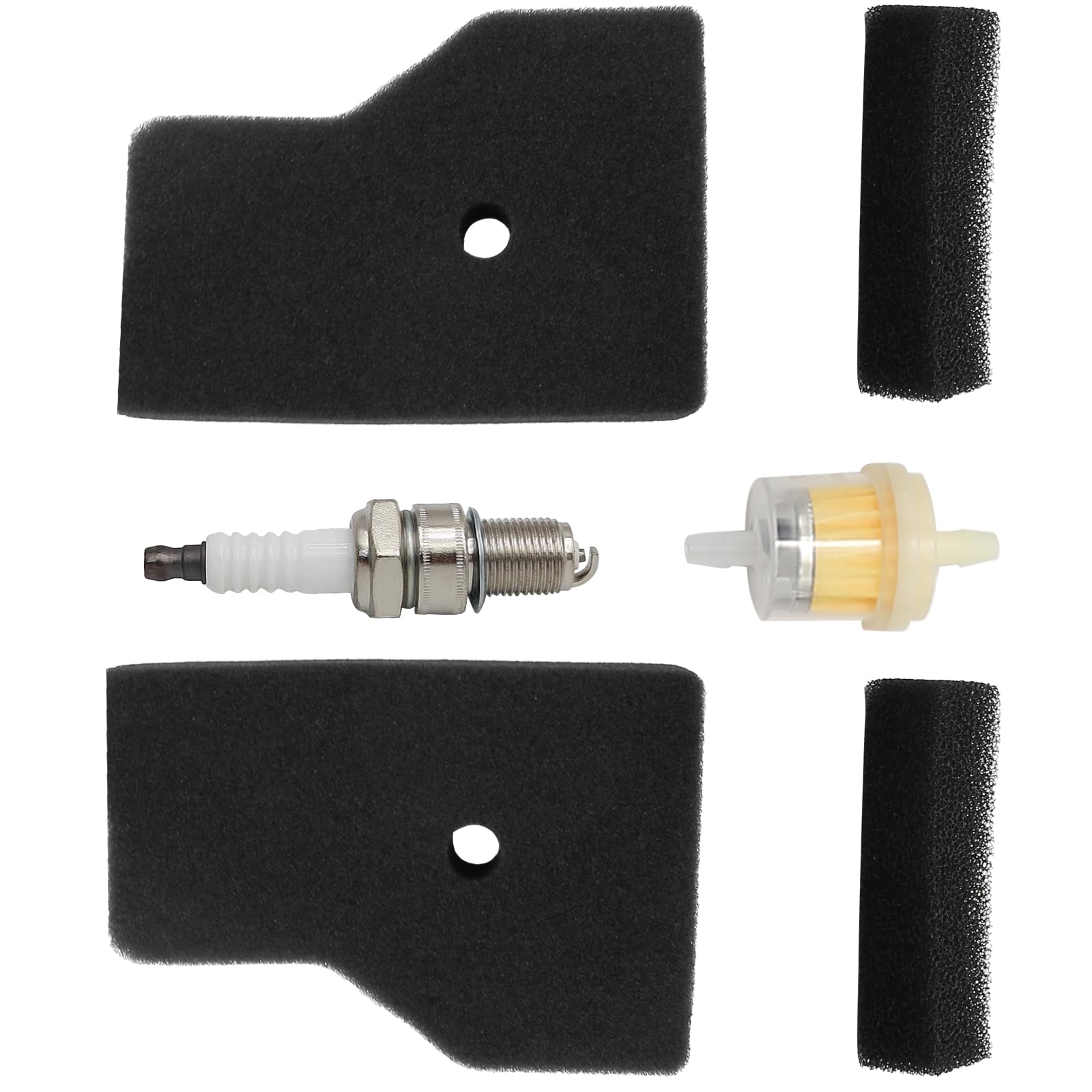 Anxingo 17211-Z07-000 Air Filter 17218-Z07-000 Outer Filter Replacement for Honda EU2000 EB2000 EB2000i EB2000iT1 EU2000i EU2000iT1 EU2000iK1 W/ 98056-55777 Spark Plug