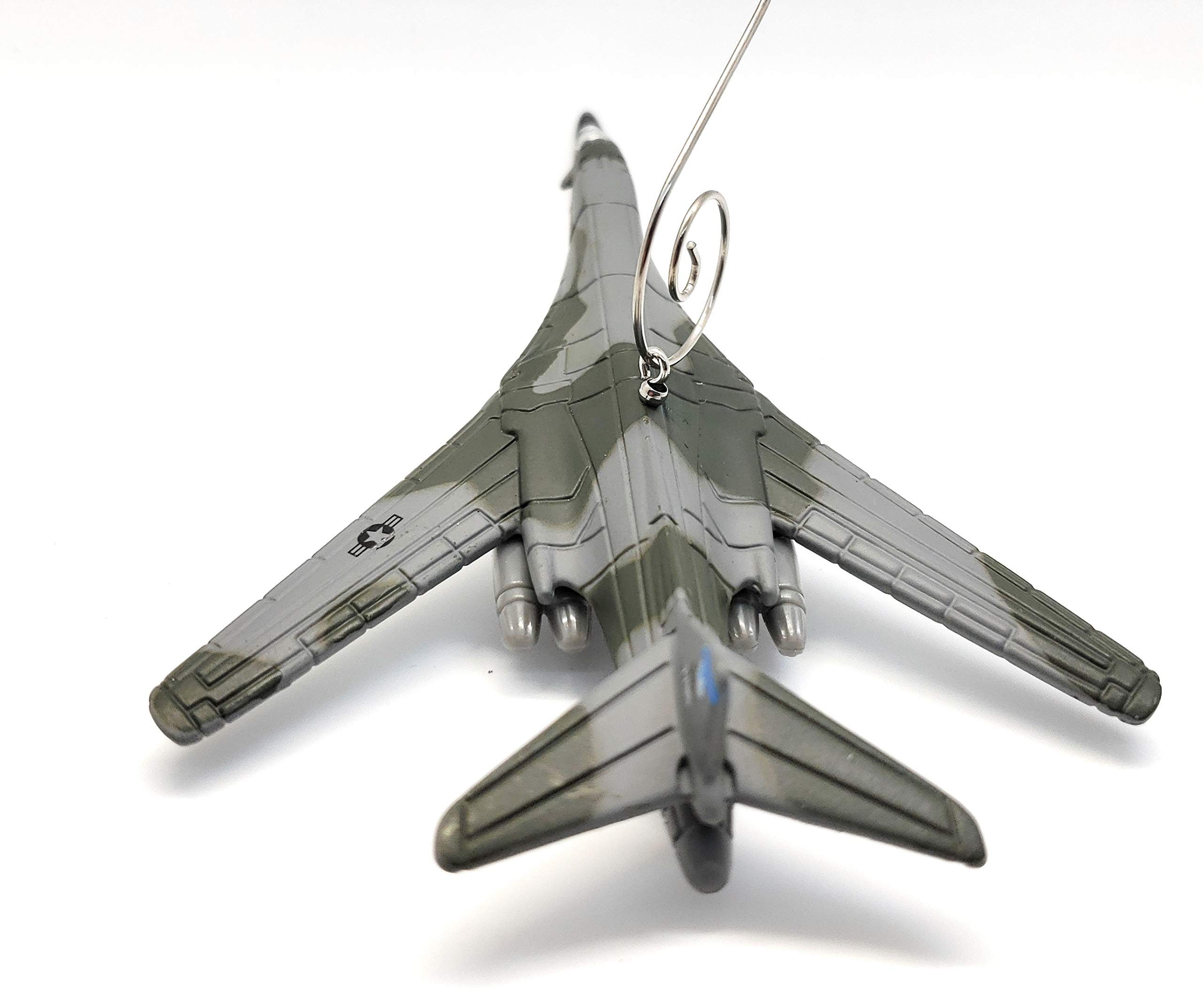 Christmas Ornament for Rockwell B1-B B-1 Lancer Jet Aircraft Airplane Green Gray
