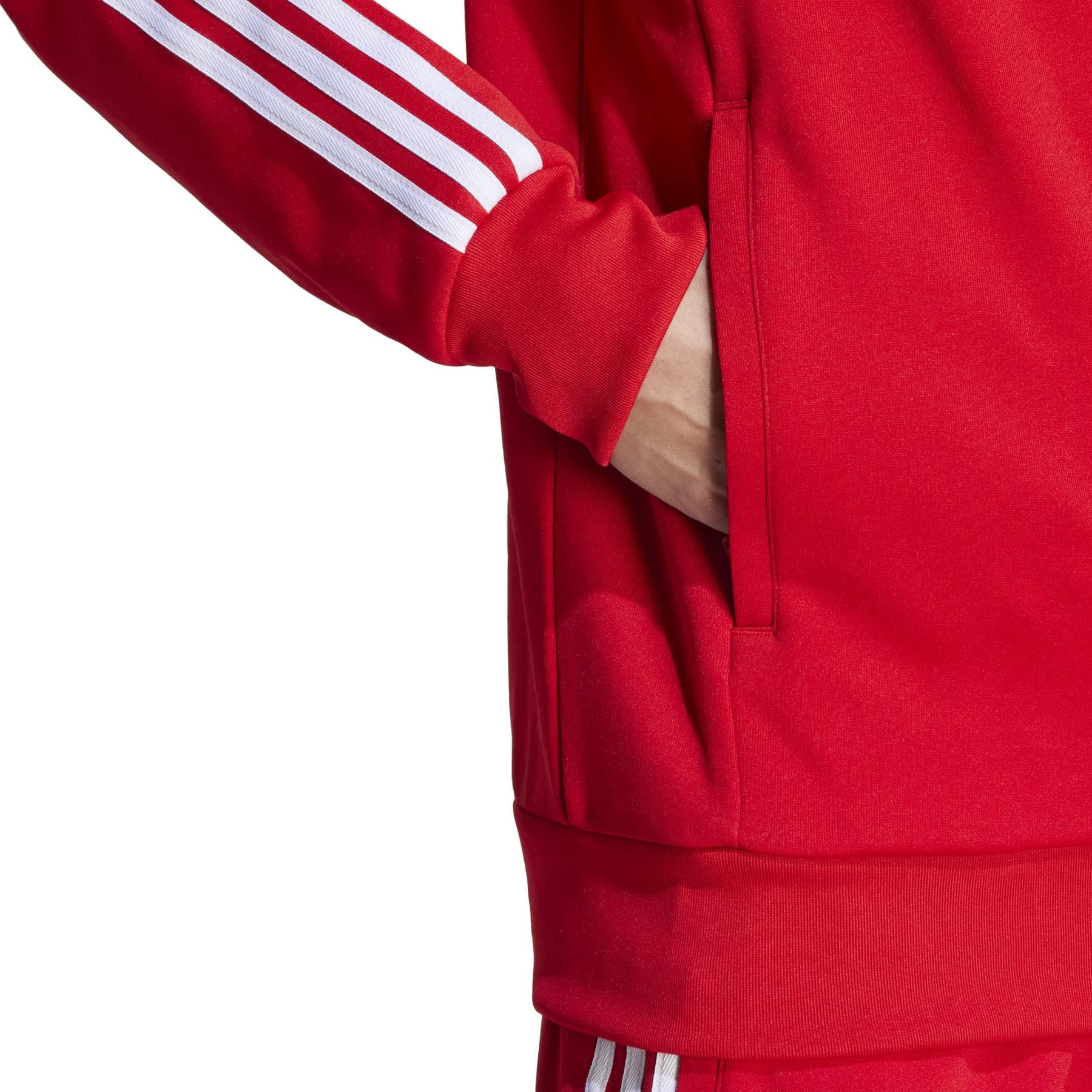 adidas Originals Men's Adicolor Classics Superstar Track Jacket, Shadow Maroon/White, Large
