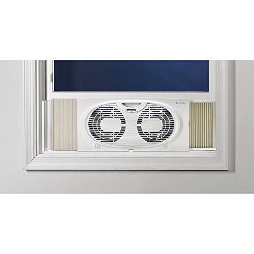Lasko Twin Window Fan, Compact, White