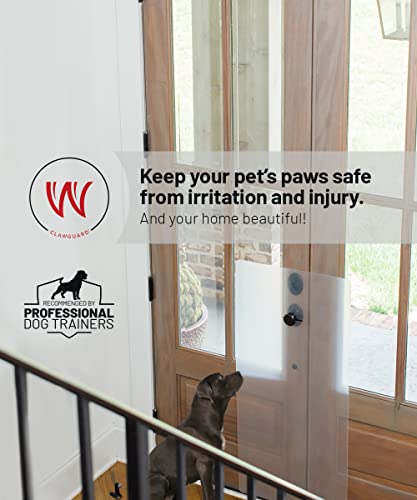 Heavy Duty CLAWGUARD - The Ultimate Door Scratch Shield, Frame & Wall Scratch Protection Barrier for Dog and Cat Clawing, Scratching and Damaging Doors, Scratch Shield 20in x 44in