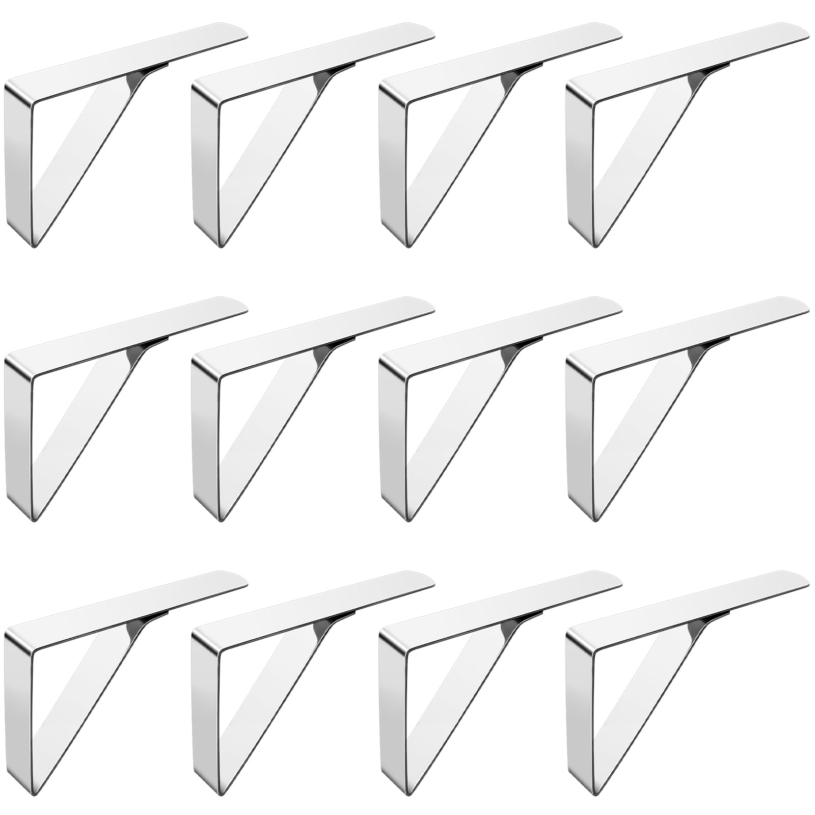 ALLTOP Superior Tablecloth Clips - Rust-Proof Stainless Steel Table Cover Holder Clips,Secure Clamps for Outdoor Picnics, Parties, Restaurants, Weddings - 12 Pack