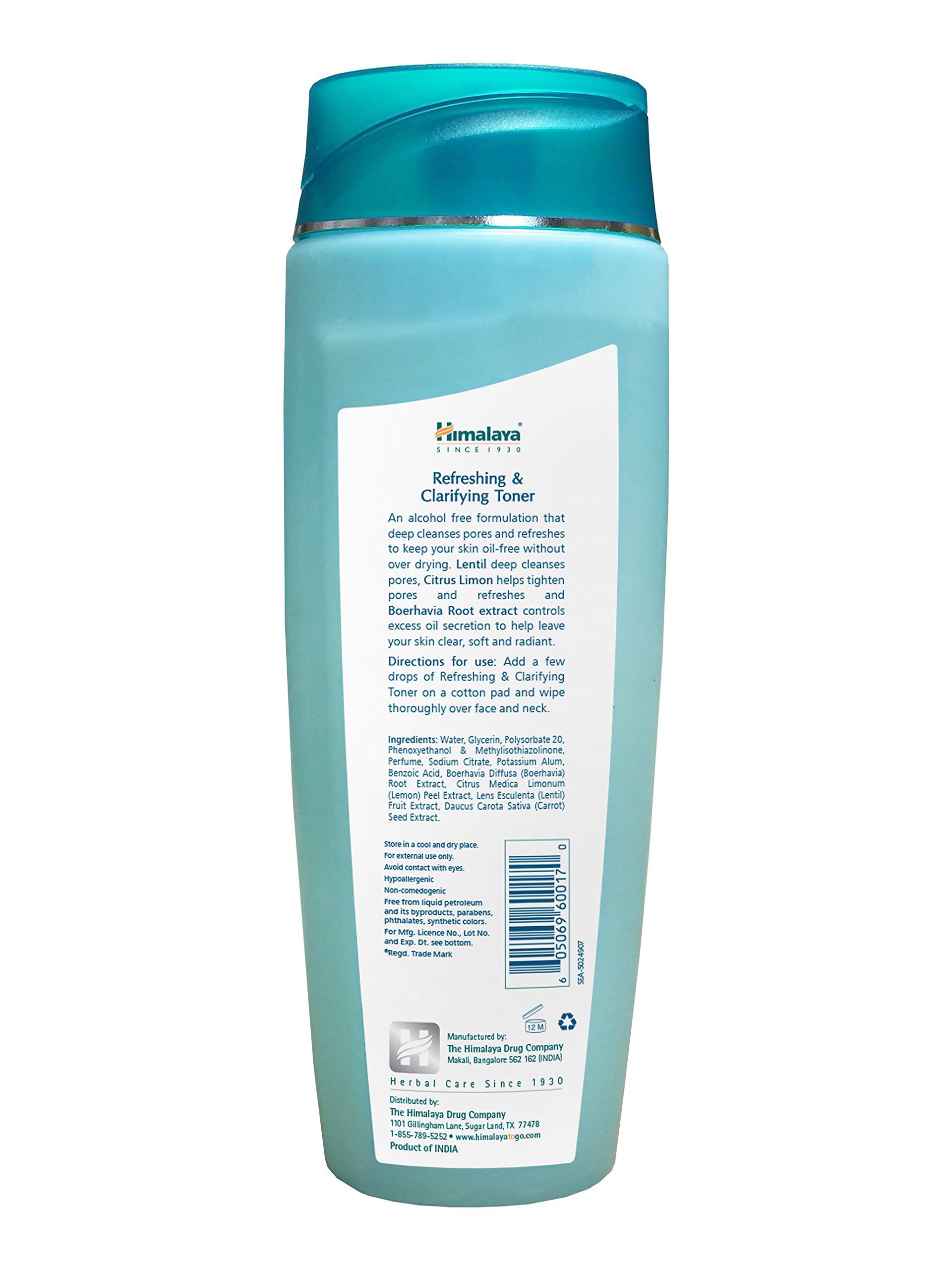 Himalaya Refreshing & Clarifying Toner for Clear Skin and a Deep Clean, Recedes Oil & Minimizes Pores, 6.76 oz