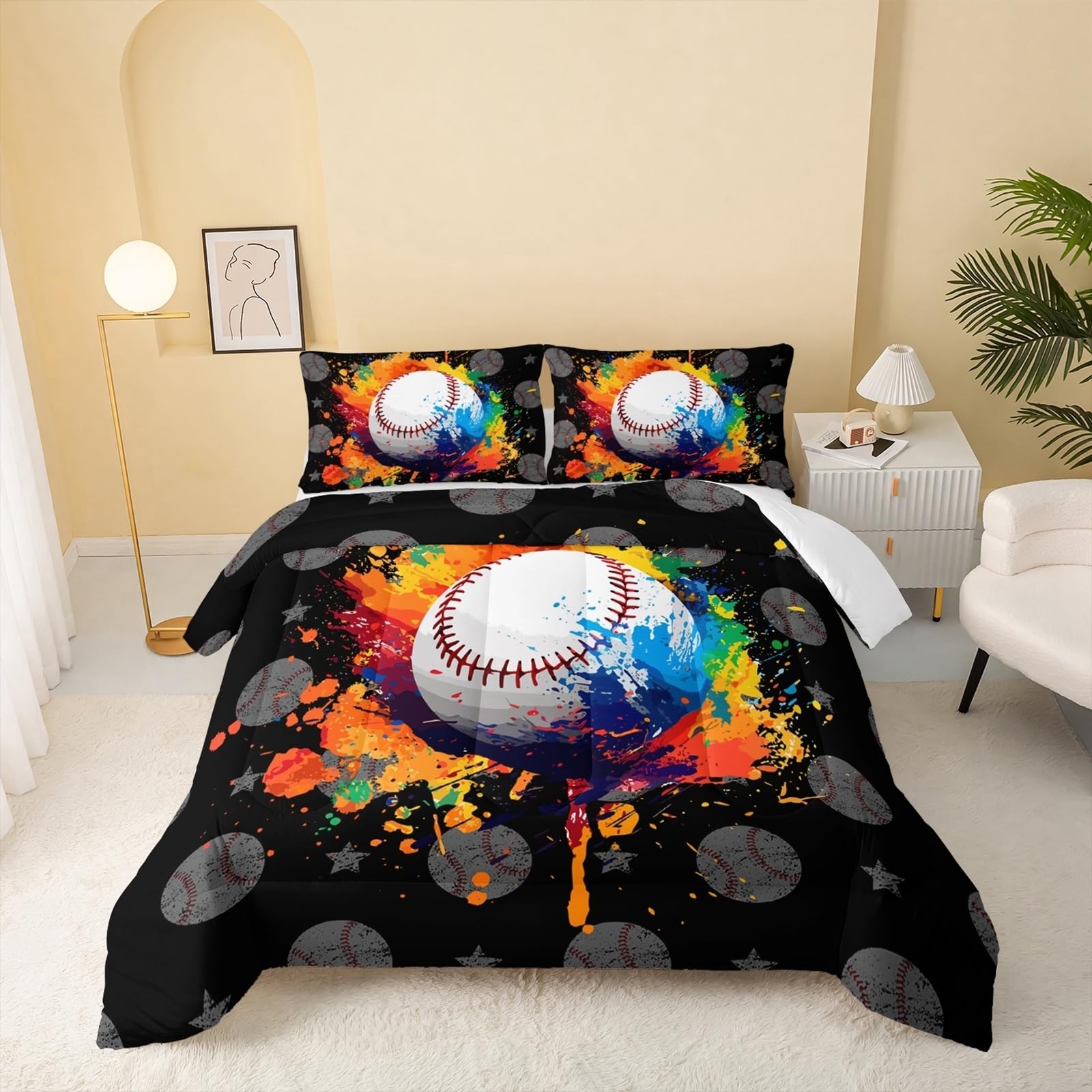 QOOMO Truck Comforter Queen Size,Kids Comforter Set,Christmas Tree Truck Printing Bedding Ultra Soft,Ultra Comforter 3 Piece Bedding Set Contain 1 Comforter Set 2 Pillowcases