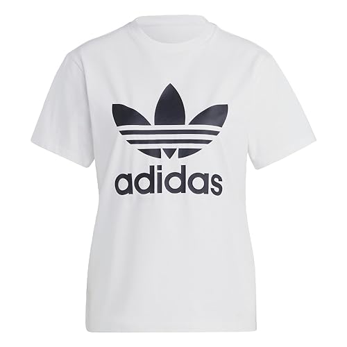 adidas Originals Women's Trefoil T-Shirt, White, Medium