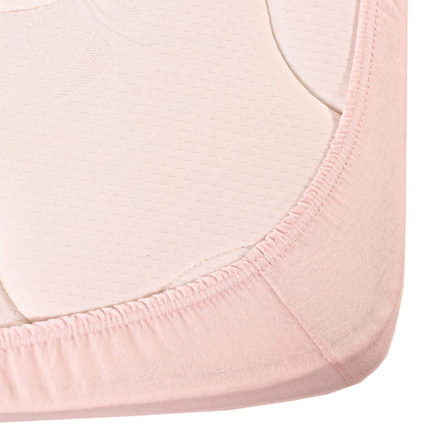 ATACA TEKSTIL 2 Pack 0 Cotton | Soft Breathable Crib Sheets | Baby & Toddler | Fitted Crib Sheet | Made in Turkey (Pink Hearts), 28x52x8 Inches