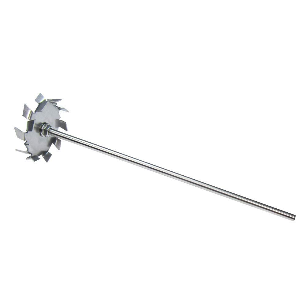 ZCBYBT Dispersing Impeller Machine Blade Paddle Impeller Stainless Steel Overhead Mixer Stirring Rod Suitable for Occasions Where Liquid Mixing is Required,8 * 250 * 80mm