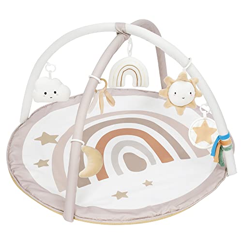 little dove Baby Gym and Infant Play Mat Rainbow Design for Newborn Stage-Based Developmental Activity Gym for Babies to Toddlers with 7 Toys