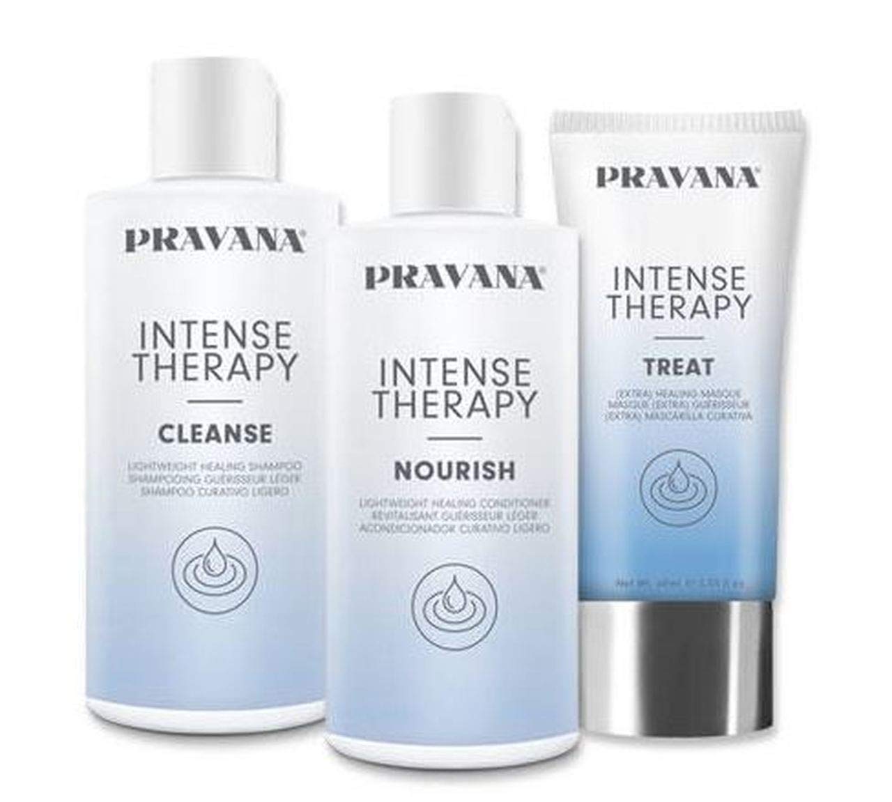 PRAVANA INTENSE THERAPY CLEANSE SHAMPOO,NOURISH CONDITIONER,TREAT MASQUE TRAVEL KIT