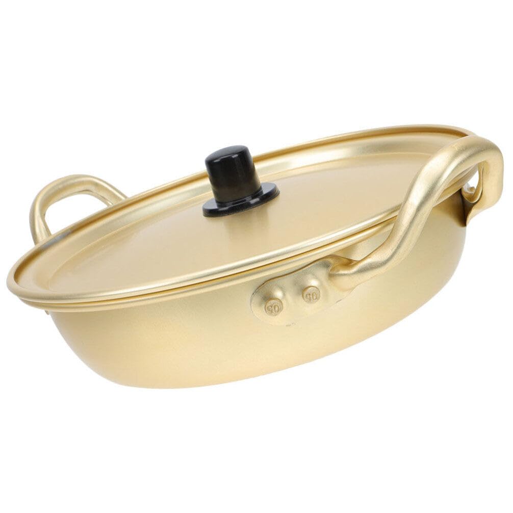 Korean Ramen Pot Noodle Cooker Lid Fast Heating Double Handle Instant Noodles Pasta Cookware