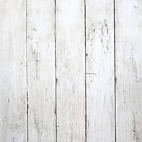 CiCiwind Peel and Stick Wallpaper White Wood Wallpaper Wood White Wallpaper Removable Vintage Wood Plank Wallpaper Self Adhesive Decorative Wall Covering Vinyl Film Shelf Drawer 78.7βx17.7β