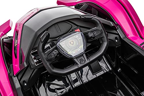 Dakott Lamborghini V12 Vision Gran Turismo Ride on Sports Car for Kids., Pink, Large