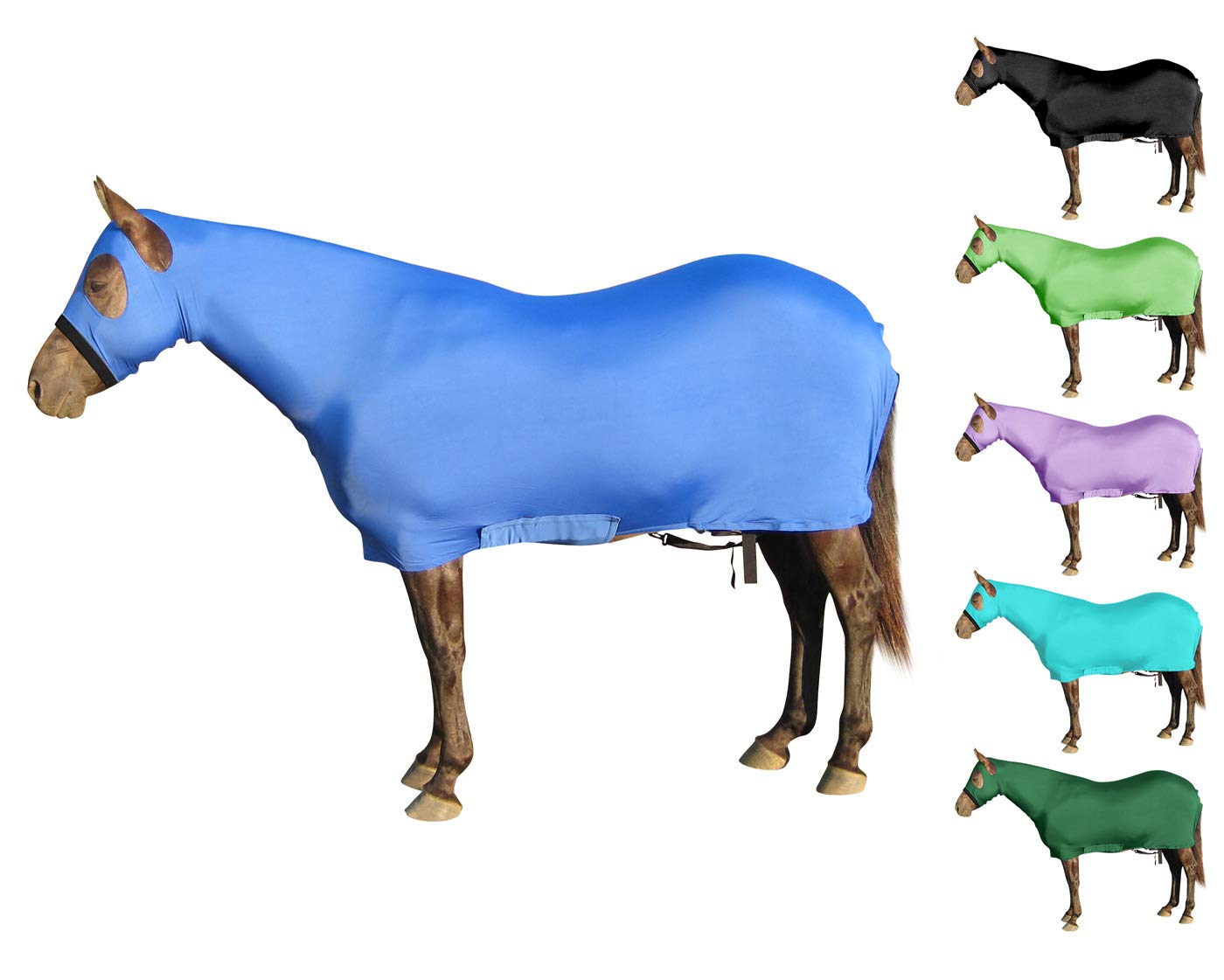 Paris Tack Lycra Full Body Horse Sheets with Neck Cover