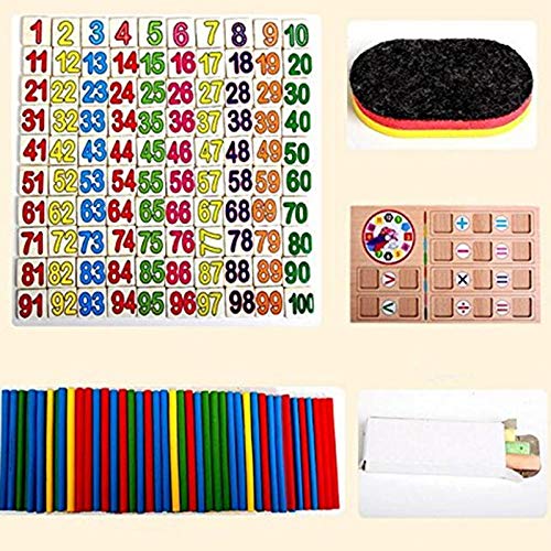 DANNI Montessori Baby Math Teaching Aids Multifunctional Math Operation and Drawing Box Learning Preschool Early Childhood Educational Toys