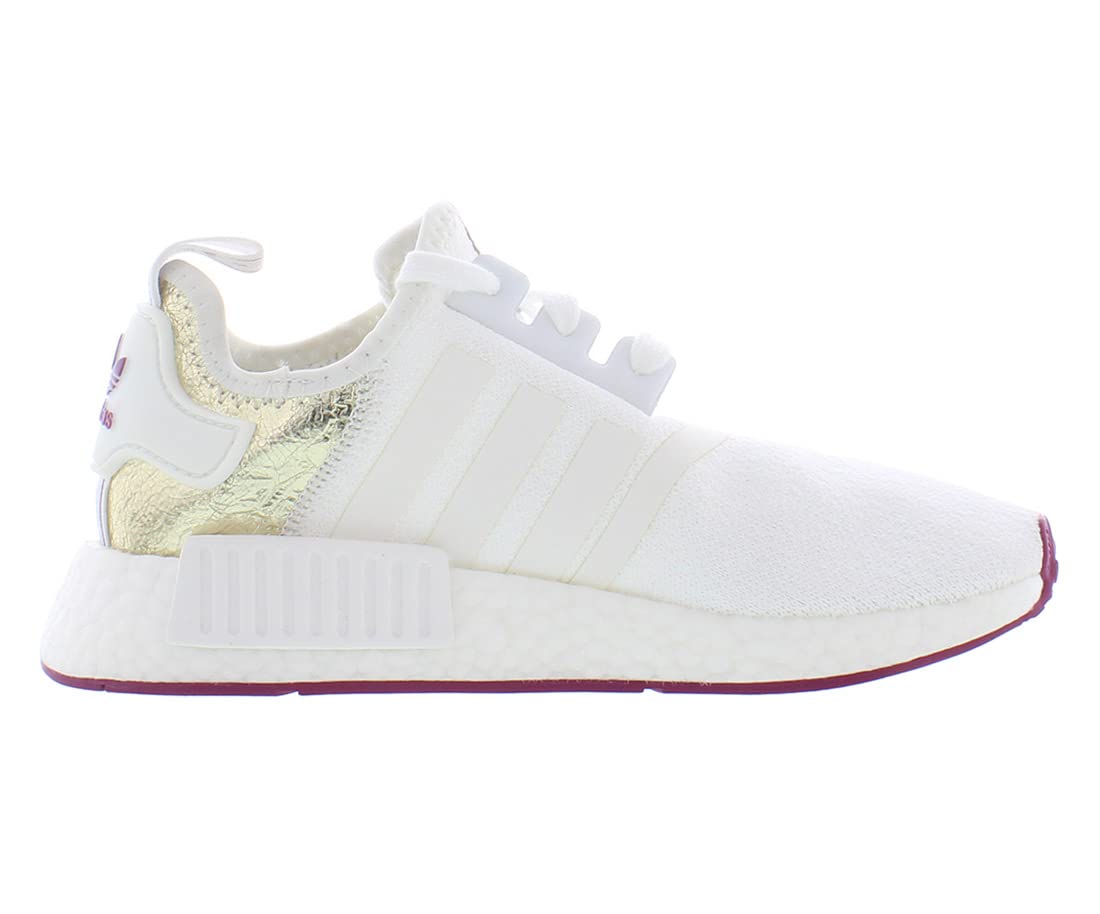 adidas Originals NMD R1 Womens Shoes Size 8, Color: White/Berry/Gold