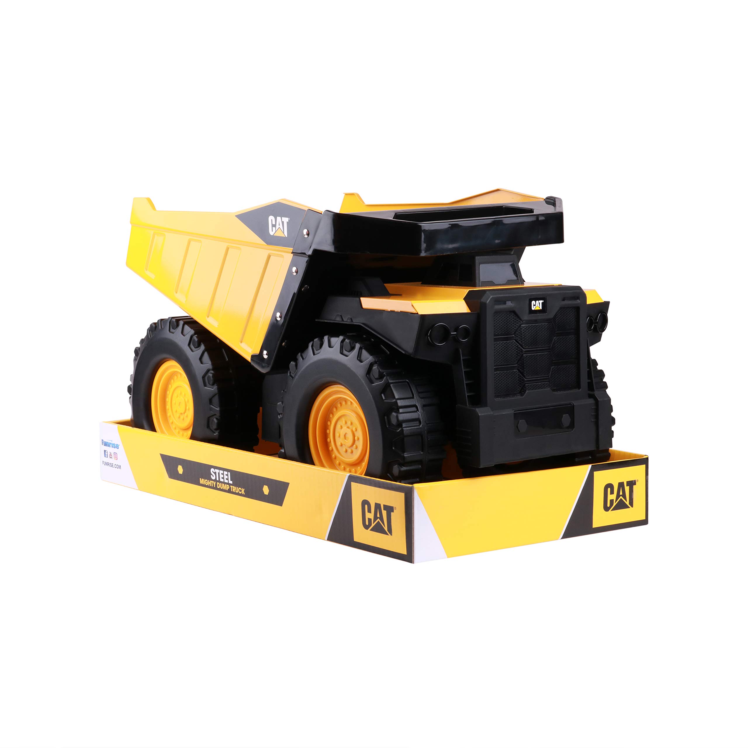 CAT Construction Toys CAT Construction 20" Mighty Steel Dump Truck - Sturdy Steel & Plastic Construction - Real Working Dump Bin - Ideal Gift for 3+ Yr Olds - Lifetime Warranty Included