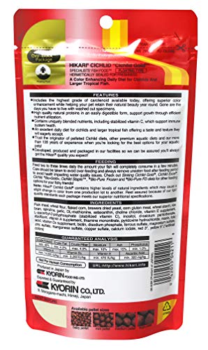 Hikari Cichlid Gold Floating Pellets Fish Food, Mini Pellets, 2 oz. (57g)