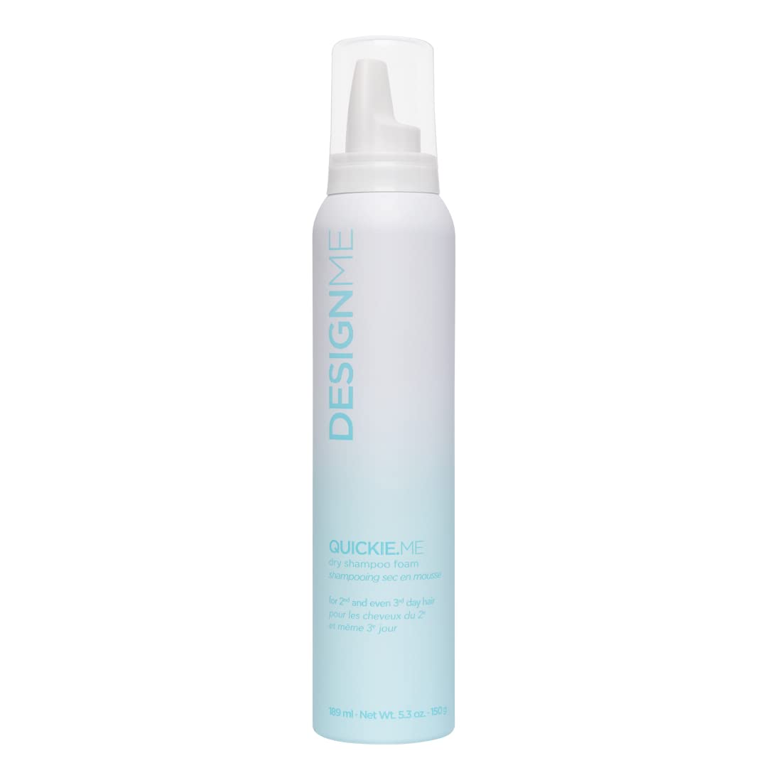 QUICKIE.ME Dry Shampoo Foam by DESIGNME | Non Sticky, Waterless, No Rinse Formula for All Hair Types | Refreshes, Adds Volume, Absorbs Oils and Build Ups | Sulfate-Free with Rice Starch & Vitamin B5