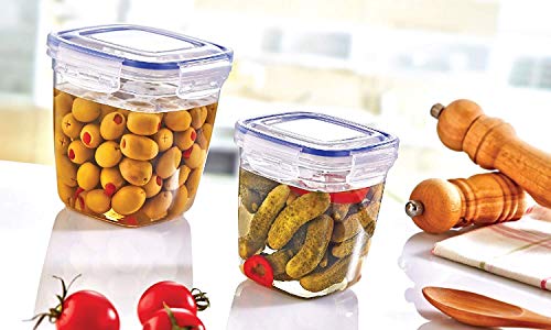Superio Square Deep Sealed Container For Food, 3.5 Qt Plastic Container With Lid Keeps Food Fresh- For Pantry, Fridge- Microwave and Freezer Safe (1, 3.5 Quart)