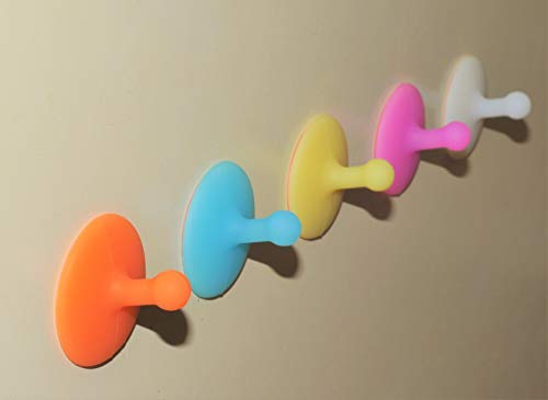 Silicone Hooks (5-Pack) - Colorful, Multipurpose, Organizing, Utility from crazyornot?