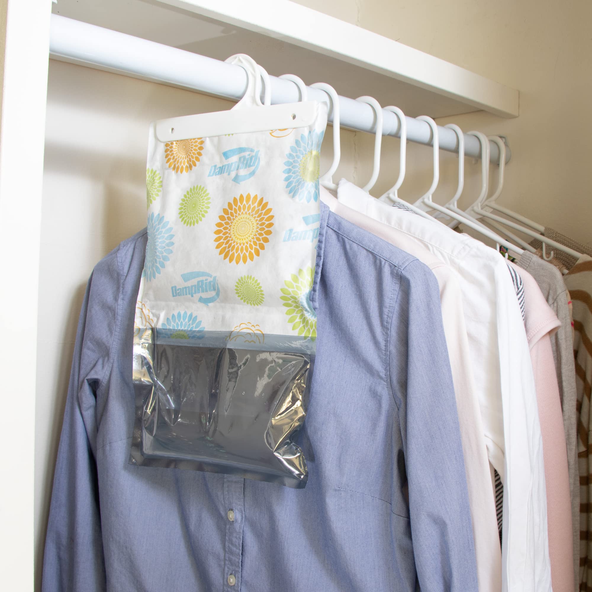 DampRid Lavender Vanilla Hanging Moisture Absorber, 3 Pack, for Fresher, Cleaner Air in Closets