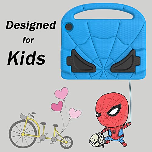 Fire HD 8 Tablet Case, Fire HD 8 Plus Tablet Case for Kids (12/10th Generation, 2022/2020 Release), Patamiyar Shockproof Handle Stand Case for Fire HD 8 Kids & Kids Pro Tablet - Blue