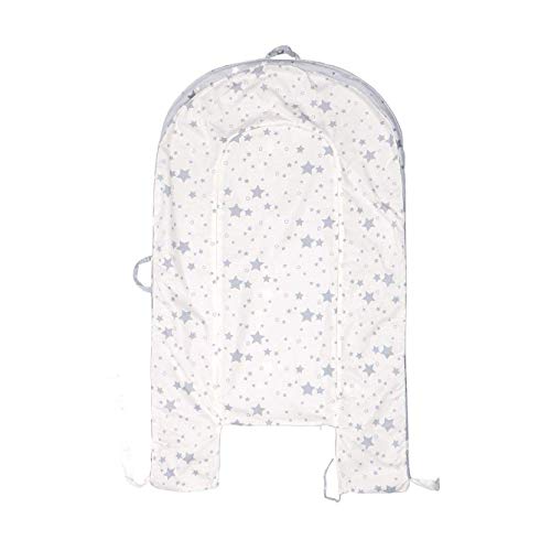 HOUSEYUAN Infant Baby Lounger Replaceable Cover co-Sleeping Newborn Baby Nest Backup Cover Breathable Machine Washable (Blue Star)