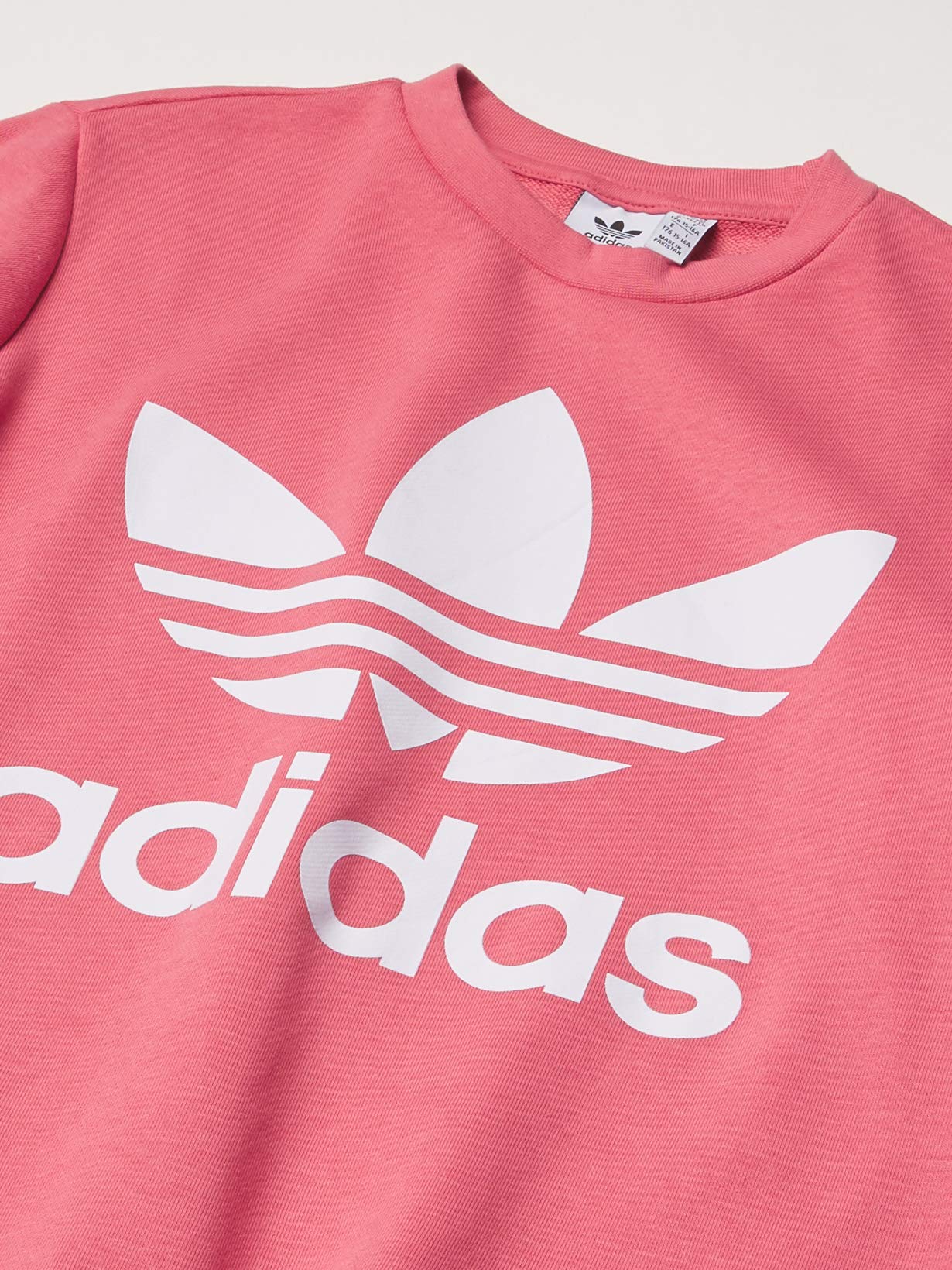 adidas Originals,unisex-youth,Trefoil Crew,Hazy Rose/White,Medium