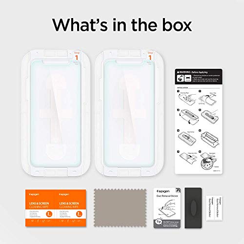Spigen Tempered Glass Screen Protector [GlasTR EZ FIT] designed for iPhone 11 Pro Screen Protector, iPhone Xs/iPhone X [5.8 inch] [Case Friendly] - 2 Pack
