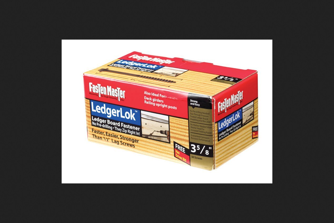 FastenMaster FMLL358-50 LedgerLOK Ledger Board Fastener, 3-5/8 Inches, 50-Count , Gray