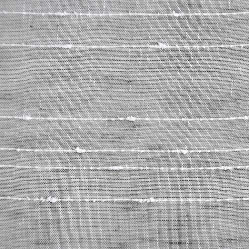 Clean Window Textured Slub Stripe Anti-Dust Allergy/Pet Friendly Sheer Curtain Panel, 52" x 95", Gray