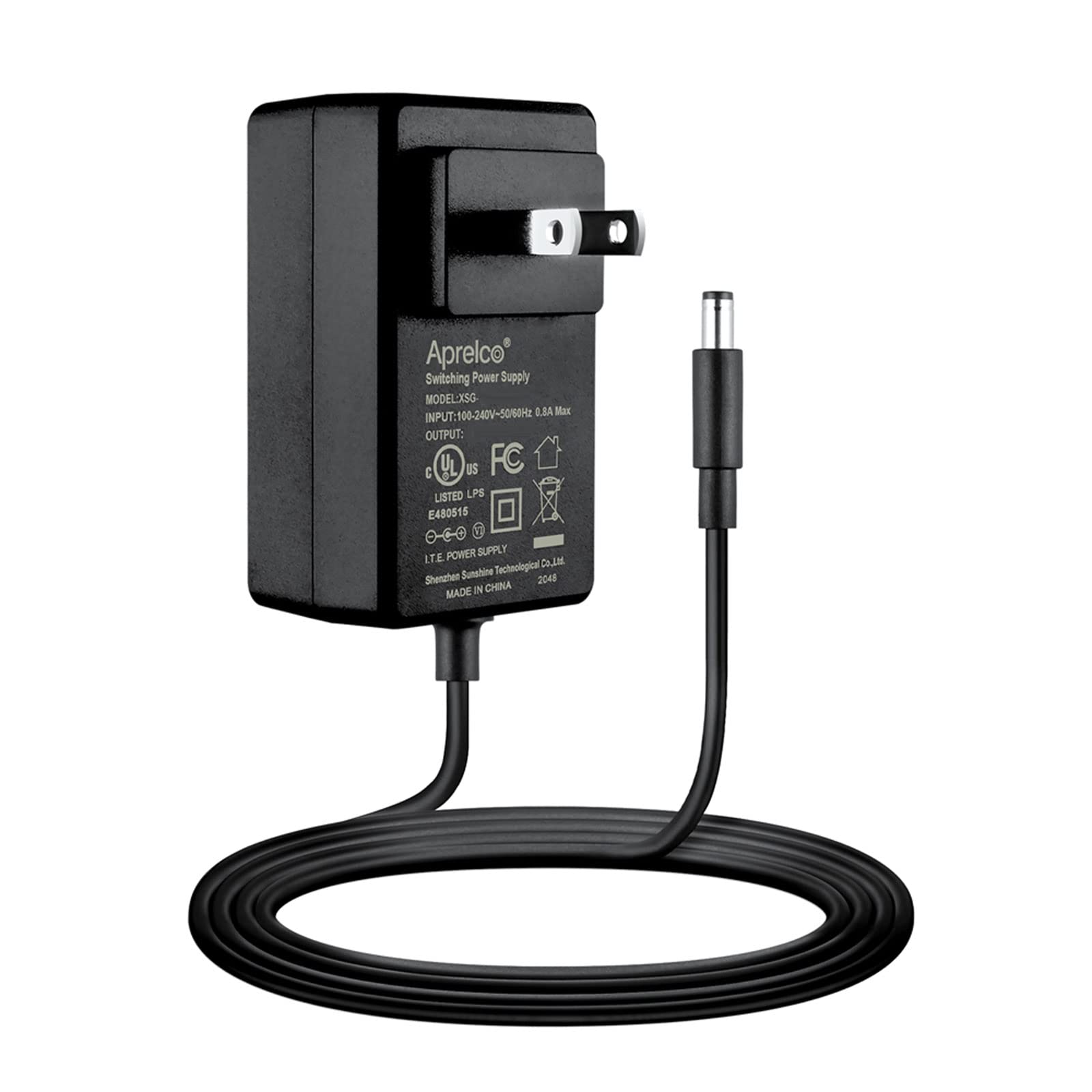 Aprelco UL Listed AC-DC Adapter Charger Replacement for CRESTRON PW-2407WU GS-1753(RE) GT-41062-1824 Switching Transformer Power Supply Cord Mains PSU AC110-240V