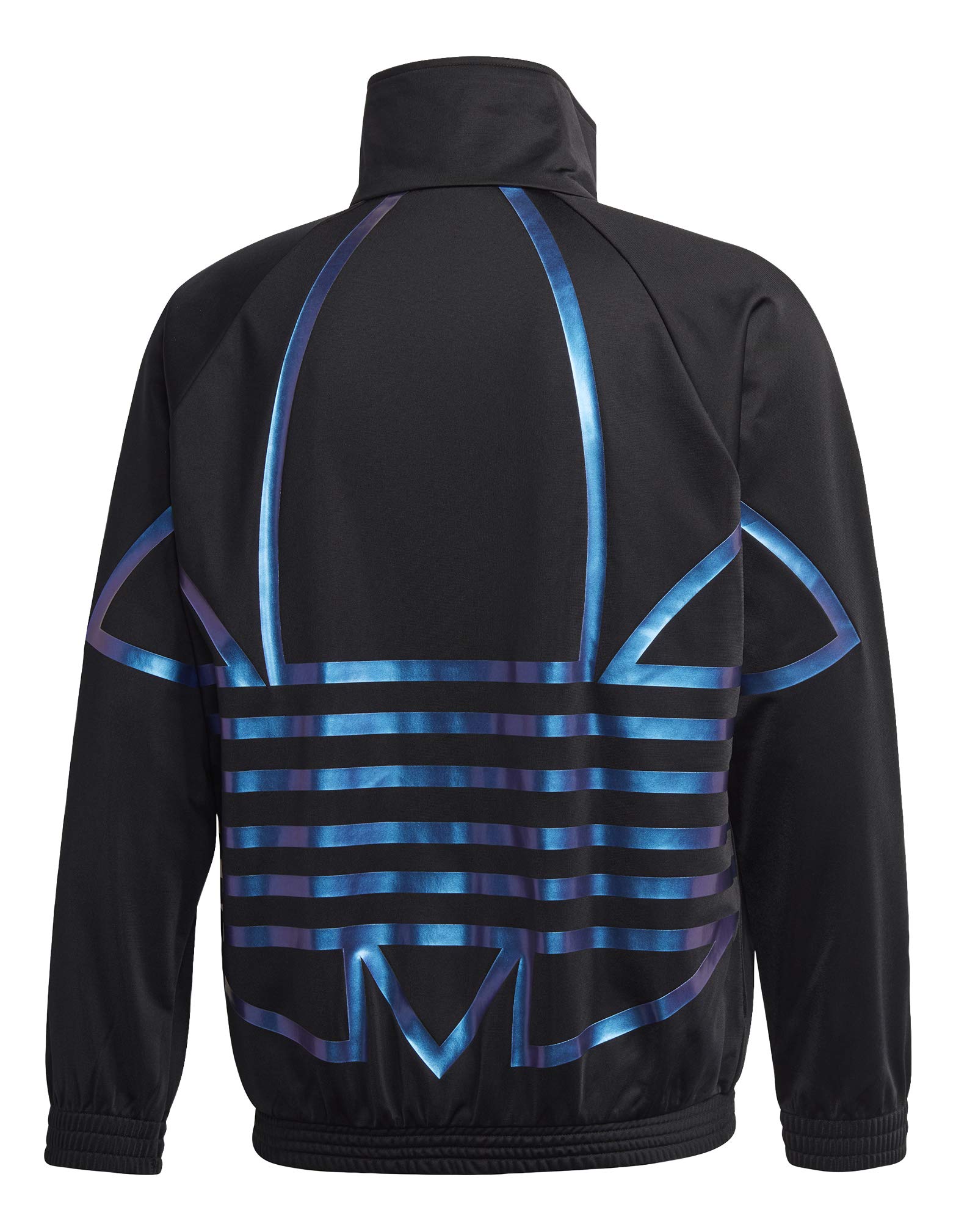 adidas Originals Men's Big Trefoil Track Top Black/Team Royal Blue Medium