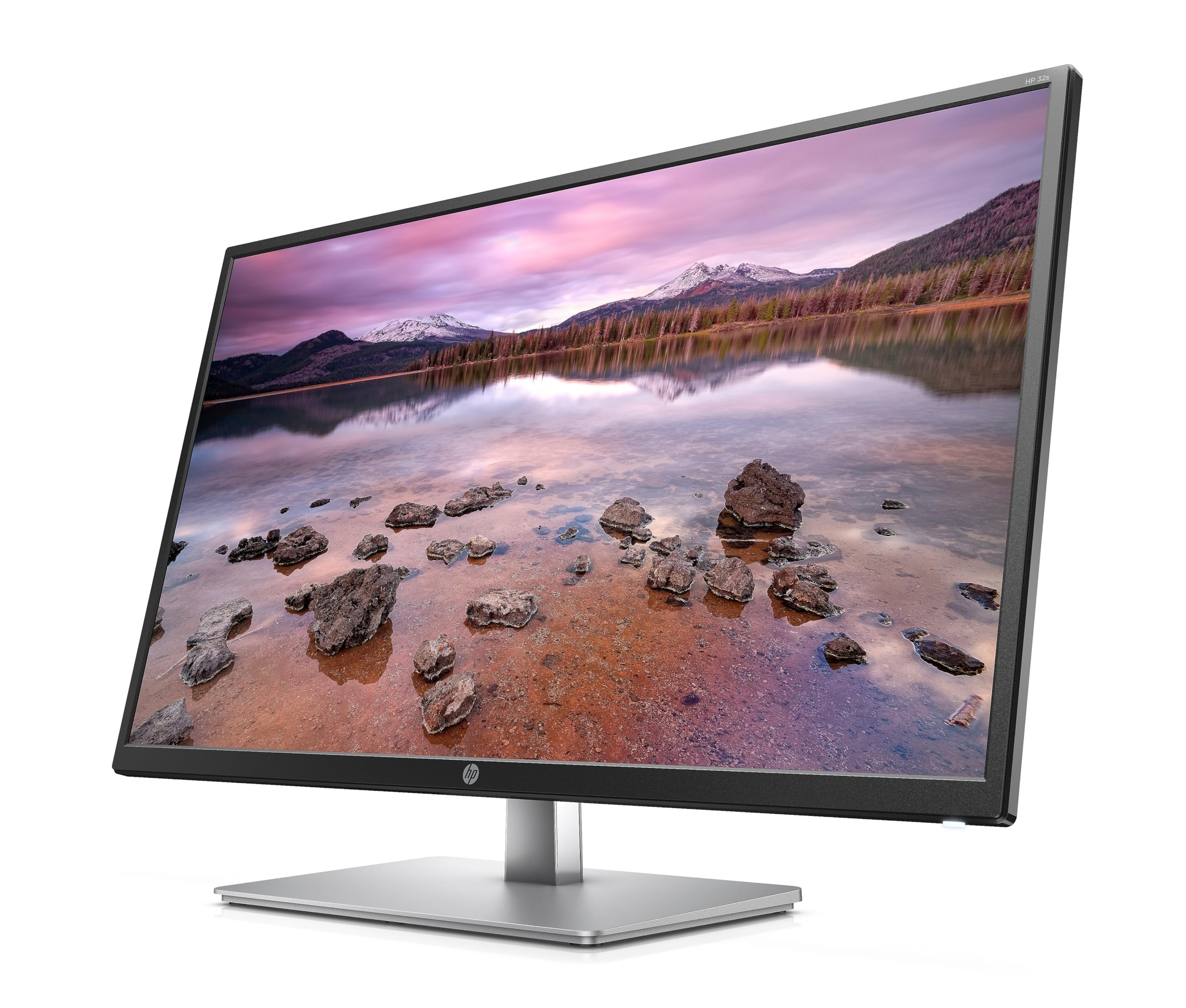HP FHD IPS Monitor with Tilt Adjustment and Anti-Glare Panel- 32-Inch, Black/Silver