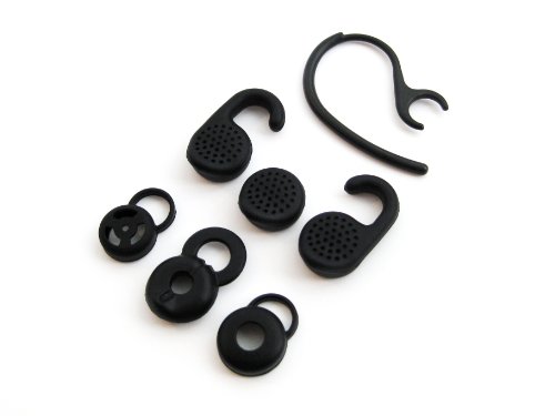 Fit Kit Compatible with Jabra Extreme 2 Headset Wireless Device b: Replacement Earloop Earhook Eartips Eargels