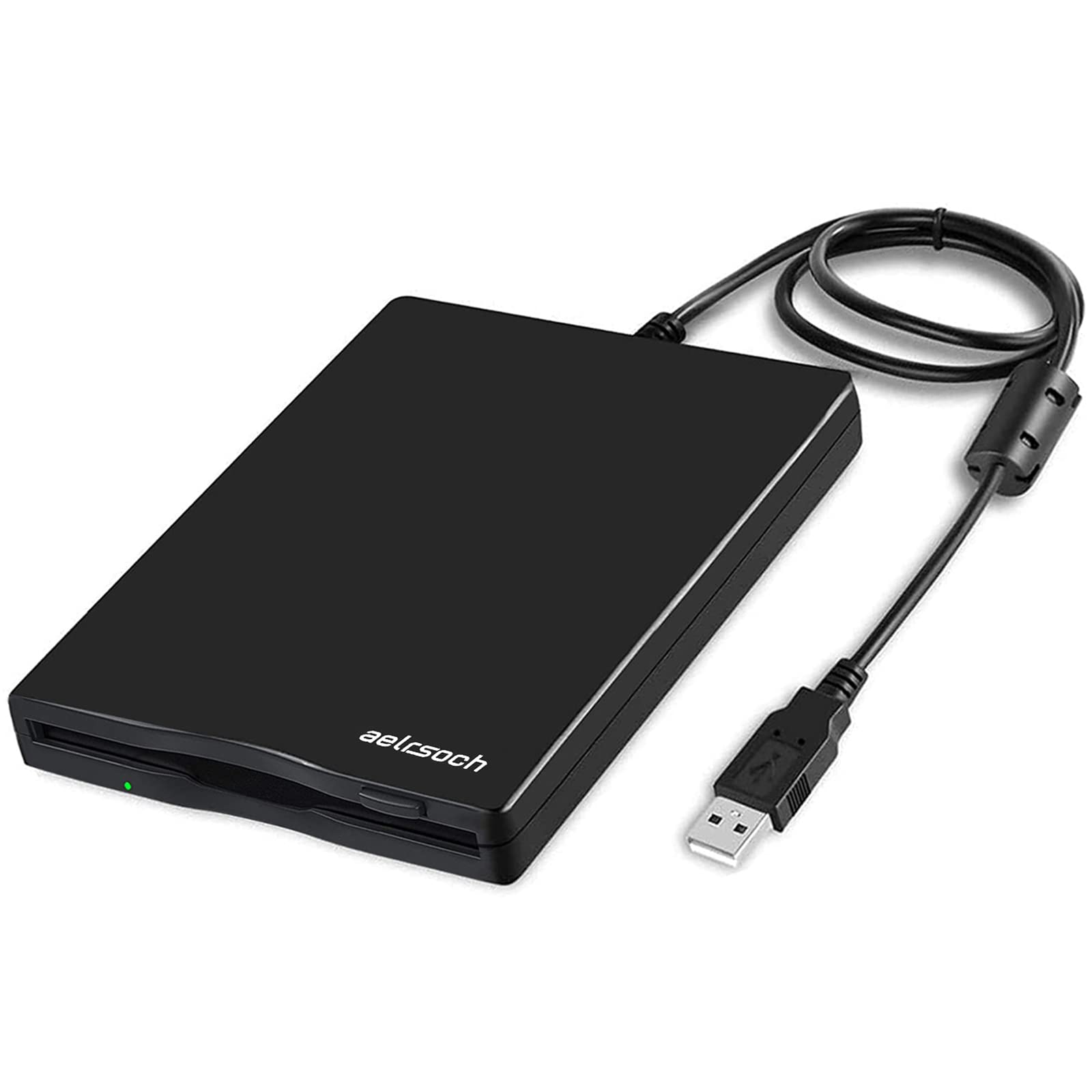 aelrsoch 3.5" External Floppy Disk Reader Drive Portable 1.44MB FDD for PC Windows 98/ME/2000/XP/Vista/Windows 7/8/10